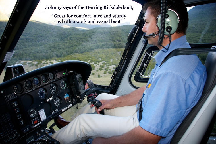 John Haora - Helicopter Pilot in New Zealand Wears Herring Kirkdale ...